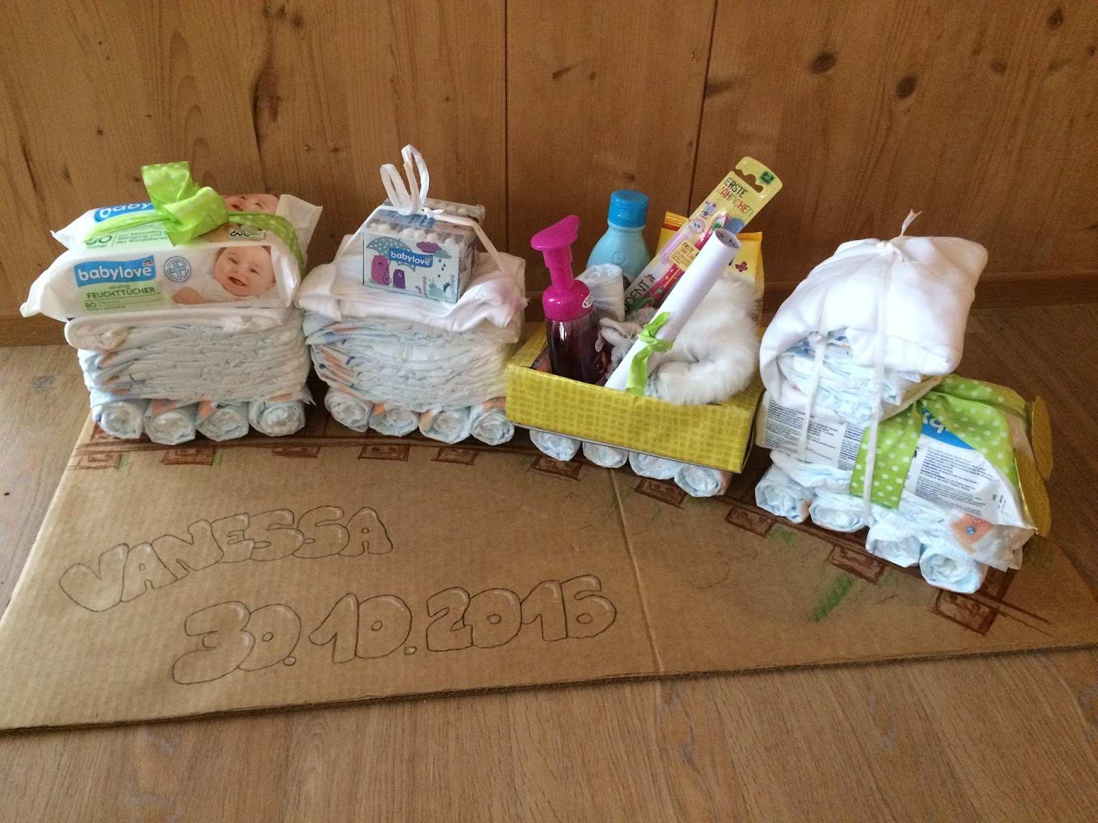 Baby Creative: Windeleisenbahn - Nappy train - Trenino