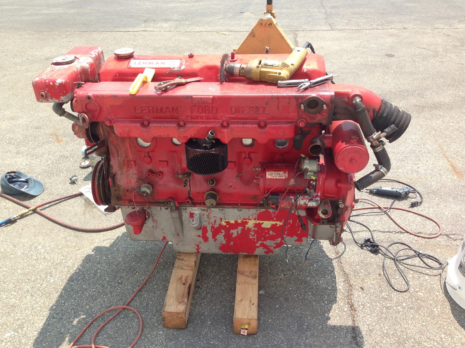 Saving Tortuga: Removing the Engine, Installing the engine, Alignment ...