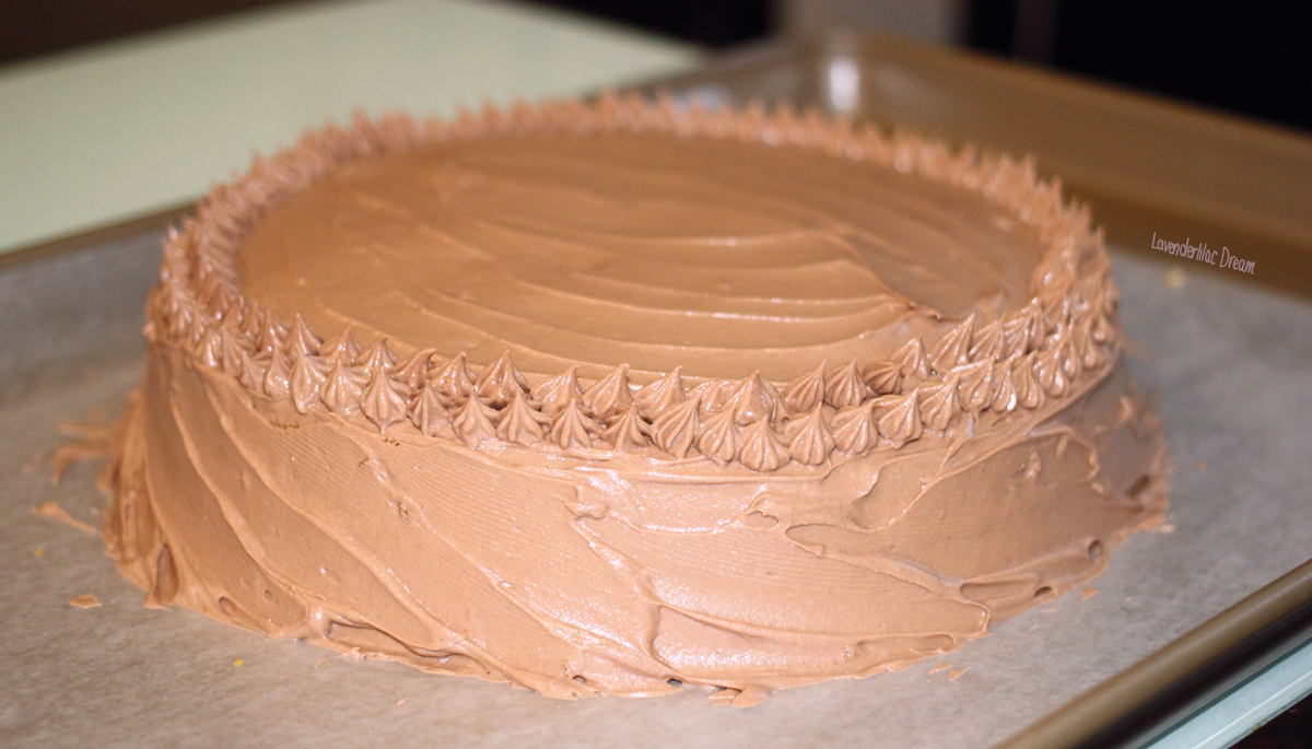 Yellow Cake & Nutella Buttercream Frosting | lavenderlilac dream