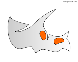 FourPencil: How to draw a Fossil for kids - step by step