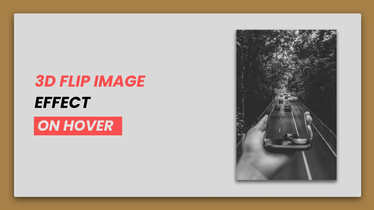 3D Flip Image Effect On Hover | Rustcode | RUSTCODE