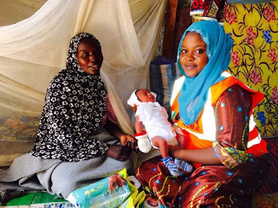 Photos: NEMA welcomes new born baby at Malkohi IDP camp, distributes ...