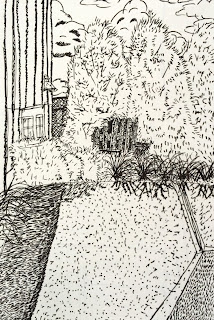 highschoolart: Outside Observational Drawing High School Art