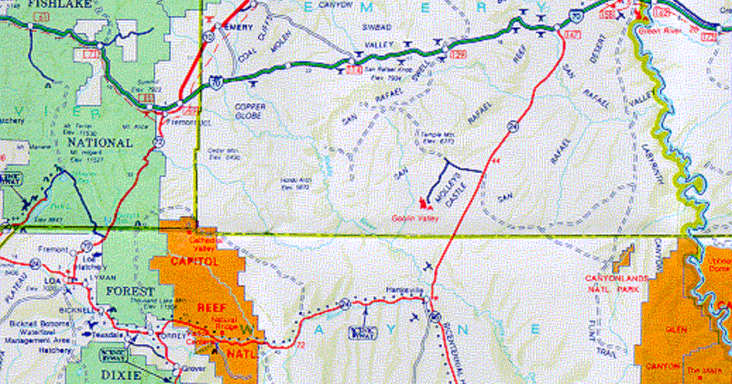 The Southwest Through Wide Brown Eyes: State Route 95 - Canyons, Hite ...