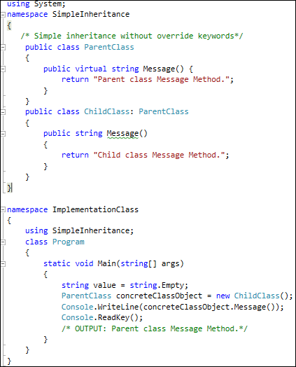 Object-oriented programming Concepts: Inheritance