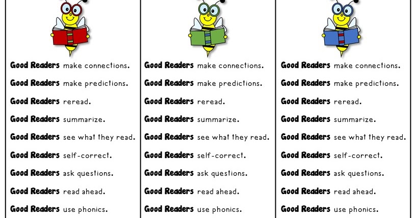 What Good Readers Do- Bookmarks | Teacher's Take-Out