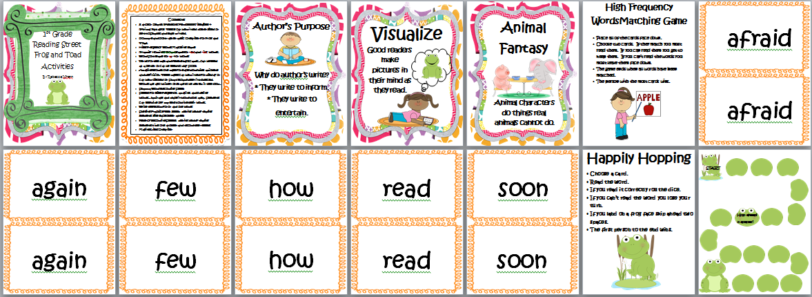 Learning with Firsties: Playing Scoot and A New Unit... Frog and Toad ...