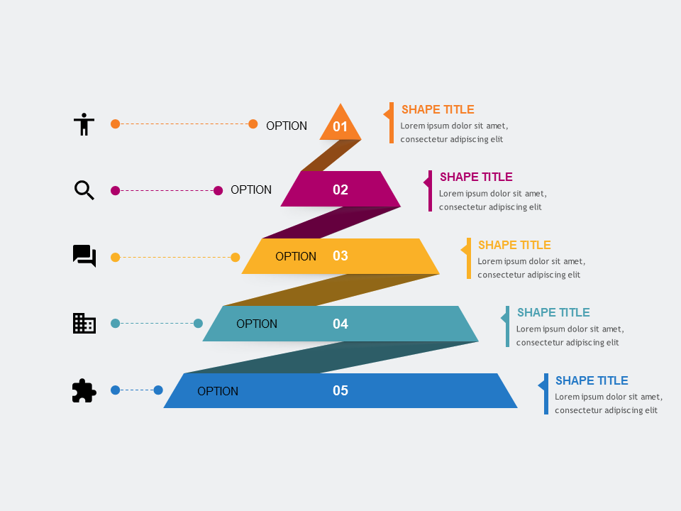 Pyramid Vertical Complex PowerPoint Templates - PowerPoint Free