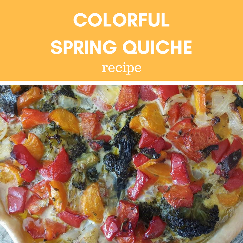 Colorful Spring Quiche |Keeping it Real