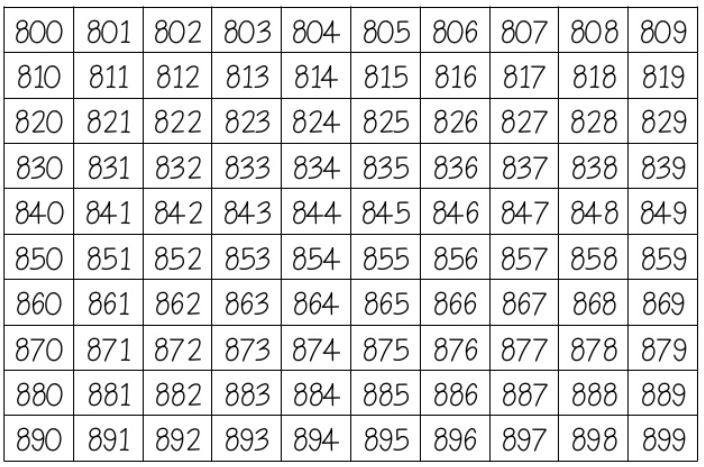 MI GRADO PRIMERO: La familia del 800