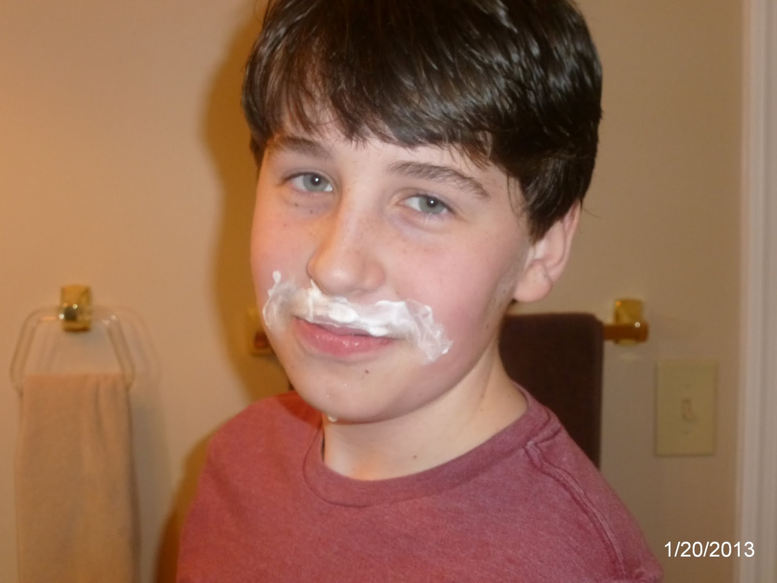Dave'N It Up: Derek's First Shave
