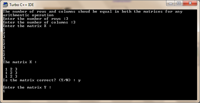 BASIC C++ PROGRAMS: SUM OF TWO MATRICES : SIMPLE