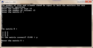 BASIC C++ PROGRAMS: SUM OF TWO MATRICES : SIMPLE