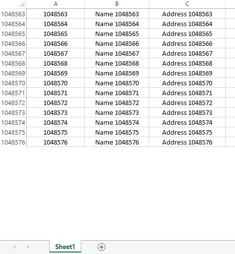 Excel-VBA Solutions: Create an Excel CSV File Having More Than 1048576 ... Excel-VBA Solutions: Create an Excel CSV File Having More Than 1048576 ...