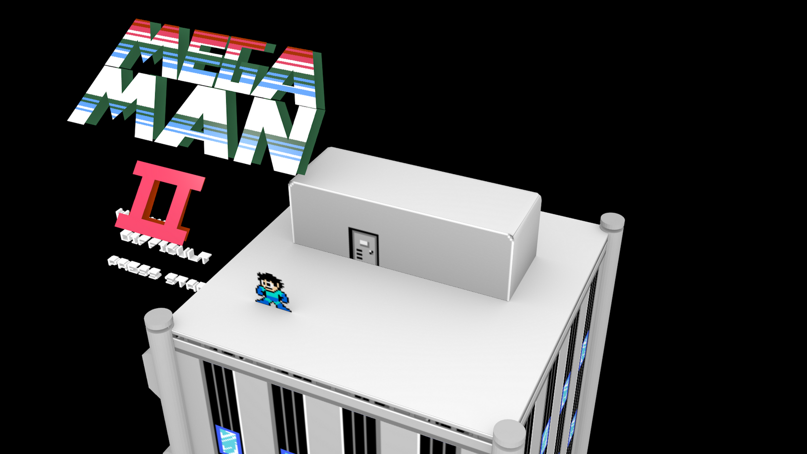 MarioMan's Blog: Mega Man 2 Title Screen in 3D