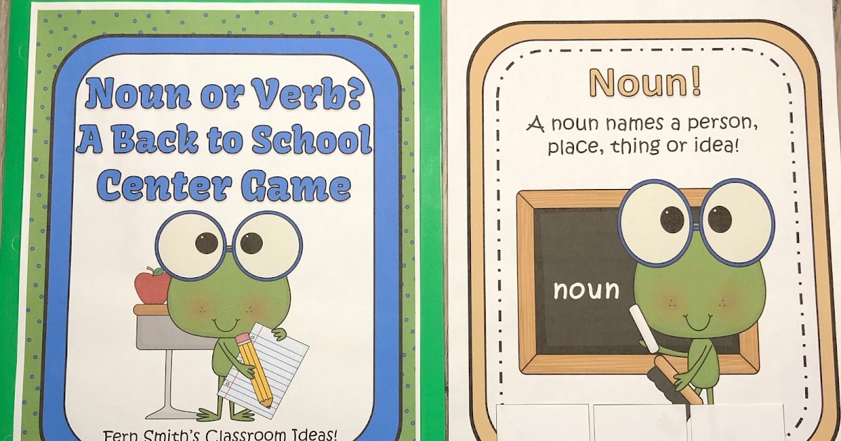 Grab This Back To School Noun Or Verb Center Games Resource For Your grab-this-back-to-school-noun-or-verb-center-games-resource-for-your