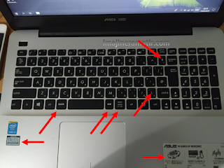 Memodifikasi Frame Keyboard Laptop Asus X555LA Jepang untuk dipasangi ...
