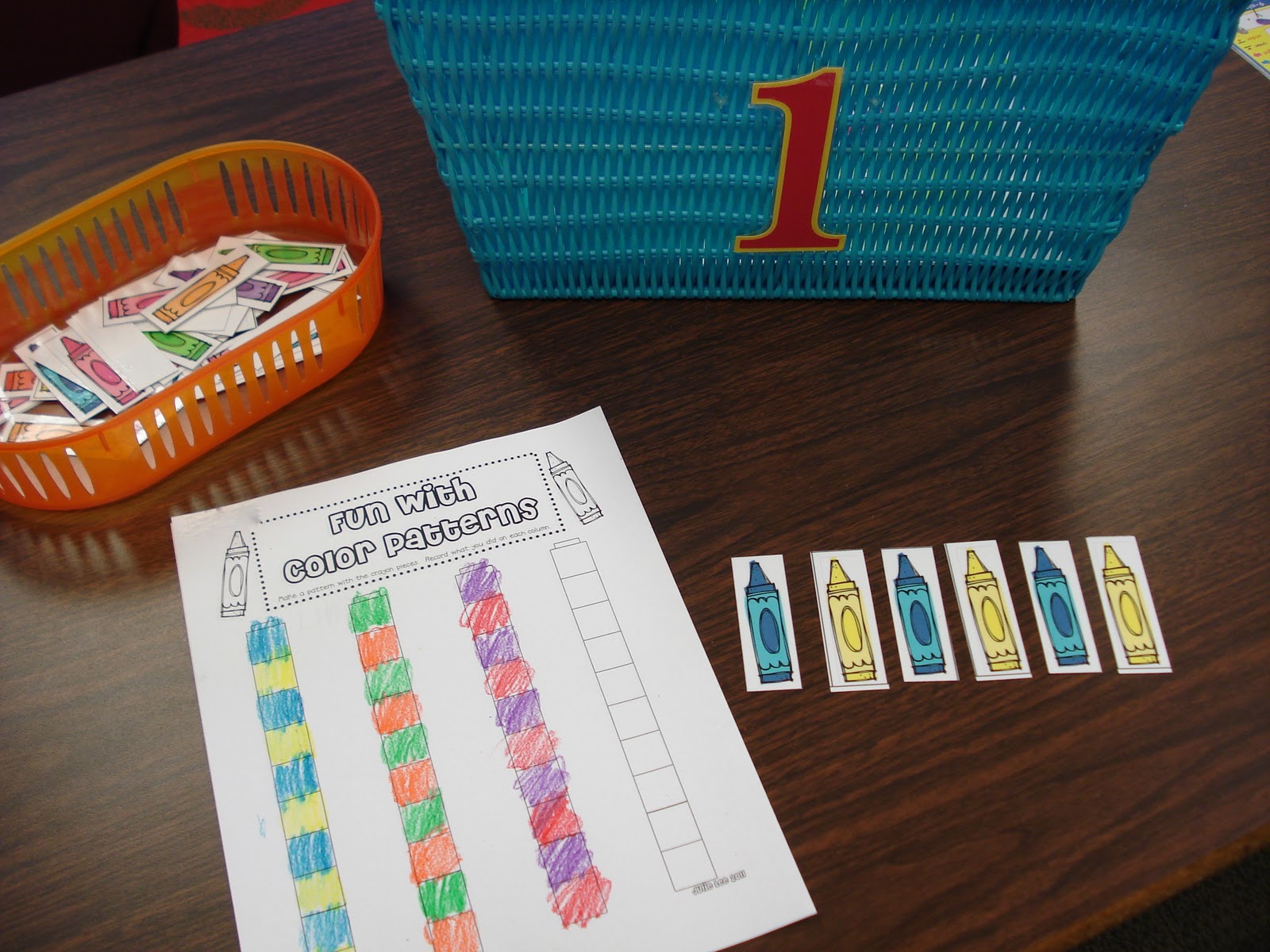 Winters Kinderland: Pattern Math Stations and Nursery Rhymes!
