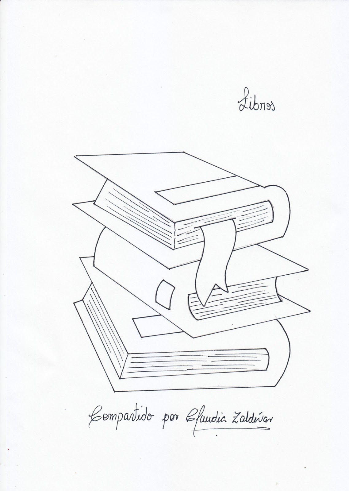 Moldes gratis: Libros en foamy . aplique