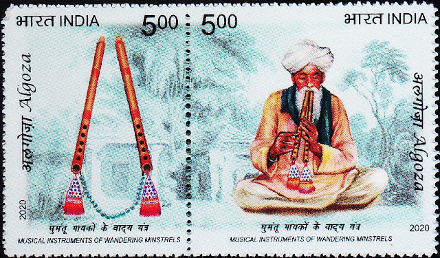 Heritage of Indian stamps site: Stamps on Musical instruments