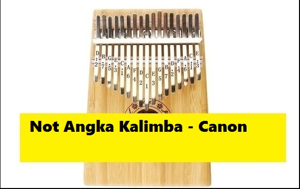 Not Angka Kalimba - Canon - CalonPintar.Com