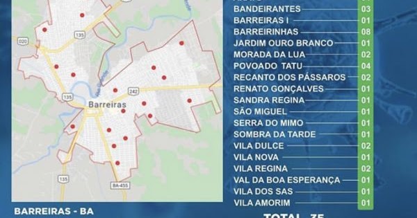 BARREIRINHAS É O BAIRRO COM MAIS CASOS DE CORONAVÍRUS EM BARREIRAS ...