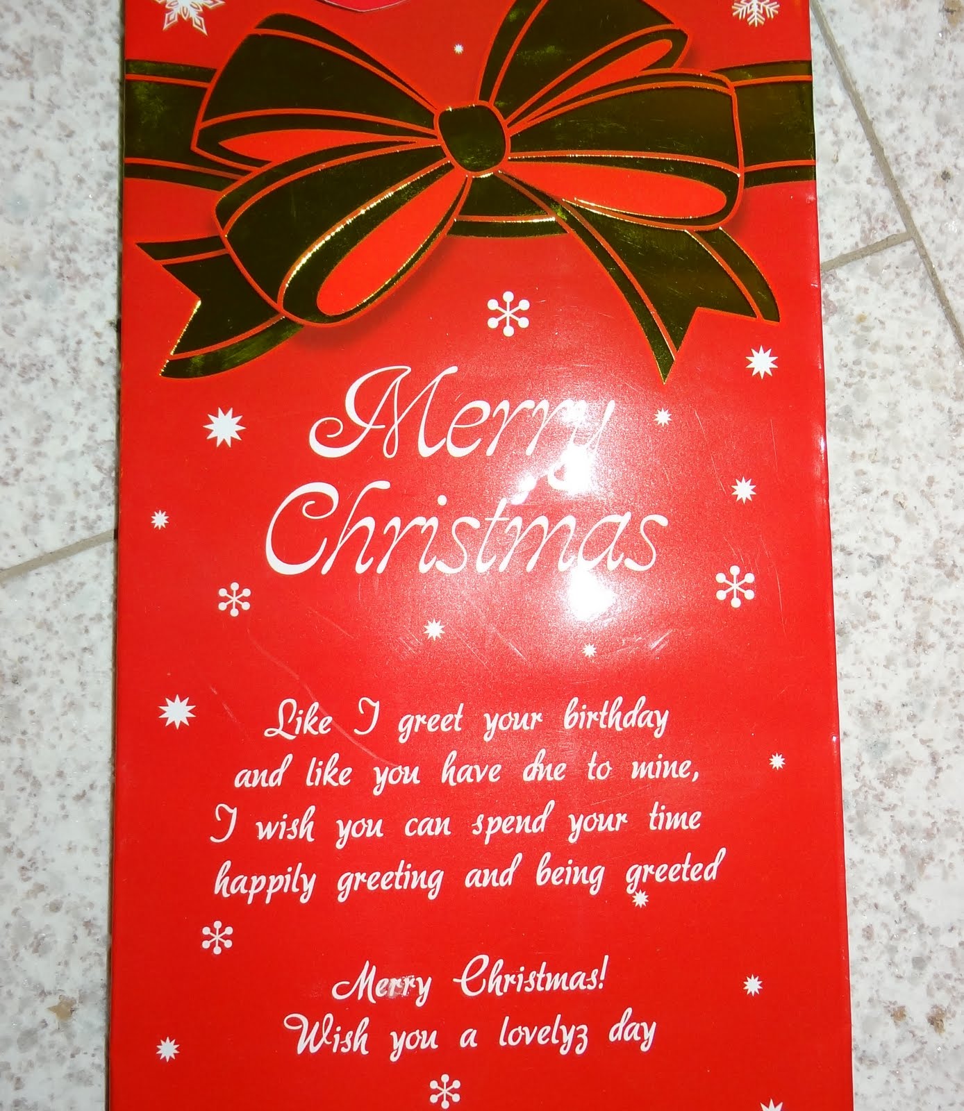 Laura in Singapore: Merry Engrish