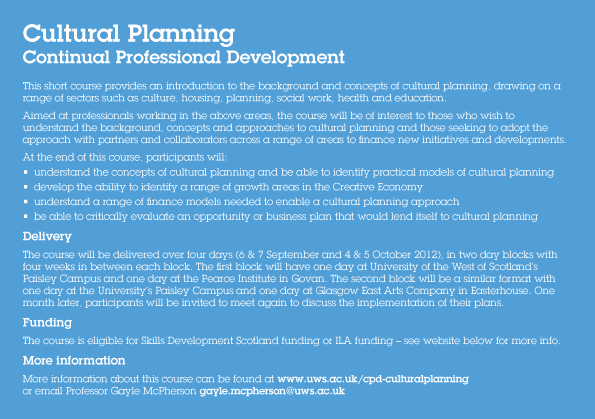 The Commonty: Cultural Planning