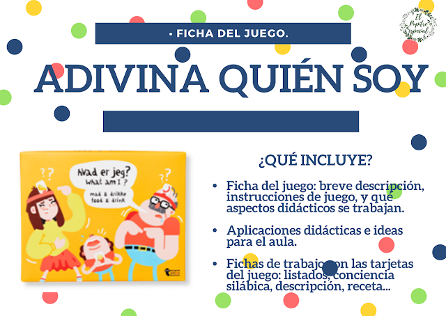 EL PUPITRE ESPECIAL: FICHA DEL JUEGO ADIVINA QUIÉN SOY