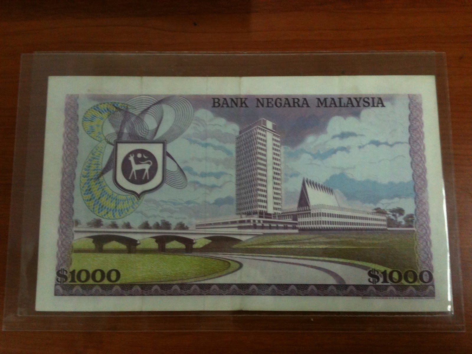 711CollectionStore: 3rd Series RM1000 Banknote Malaysia RARE