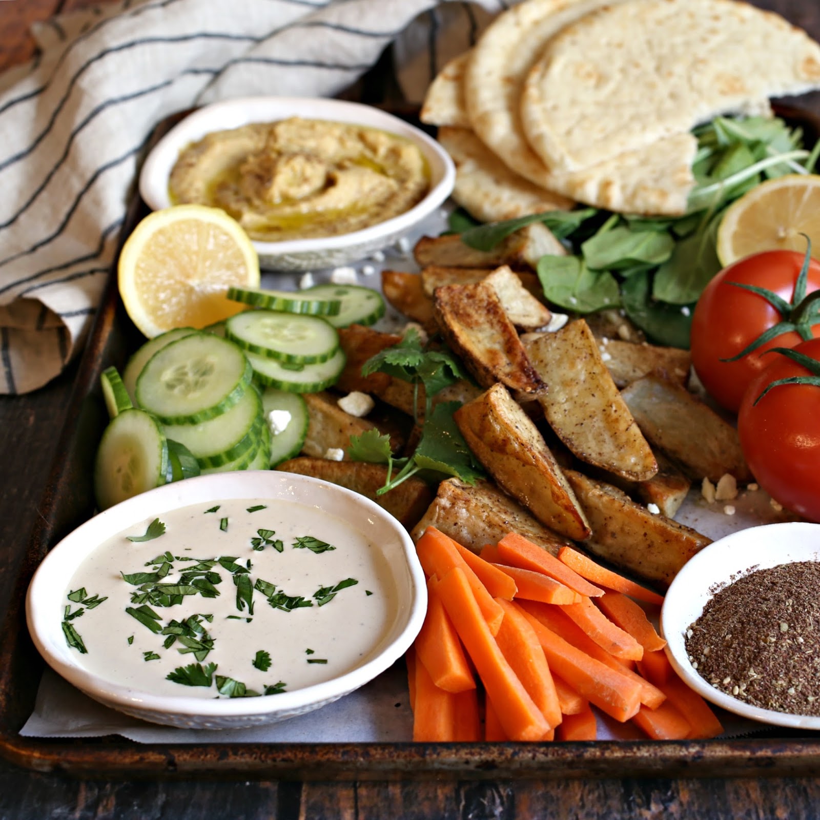 Hungry Couple: Middle Eastern Potato Snack Platter