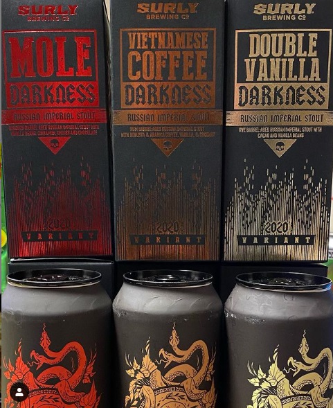 The Wine and Cheese Place: Surly Brewing Darkness 2020 Variants - BRC ...