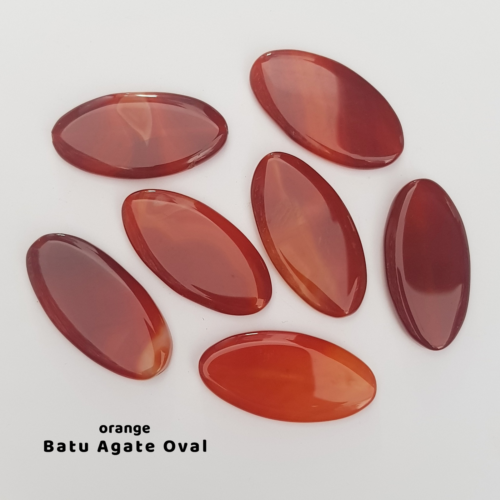Batu Agate Oval - Toko Bahan Craft