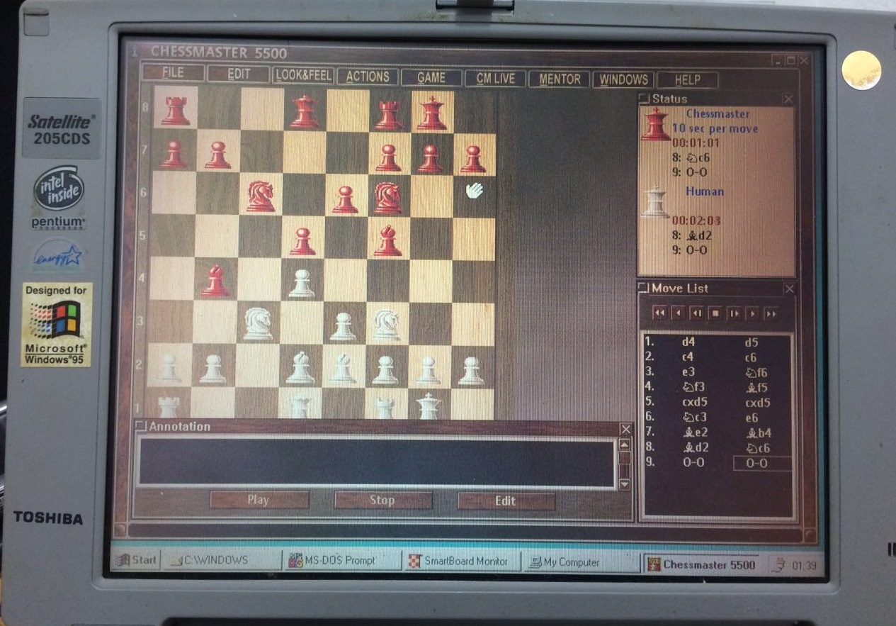 Mychess - Fidelity Electronics: Tasc Smartboard com Chessmaster versão 5500