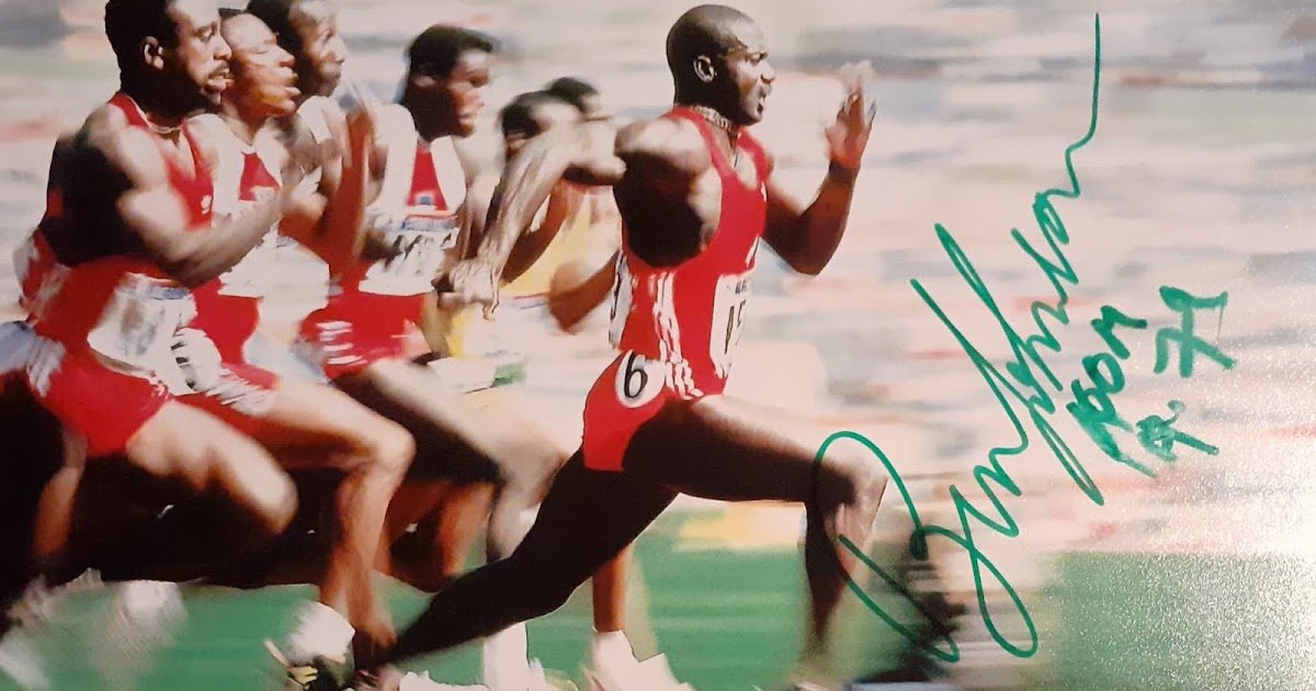 Autograph VIP: Ben Johnson, a Jamaican-born Canadian former sprinter ...