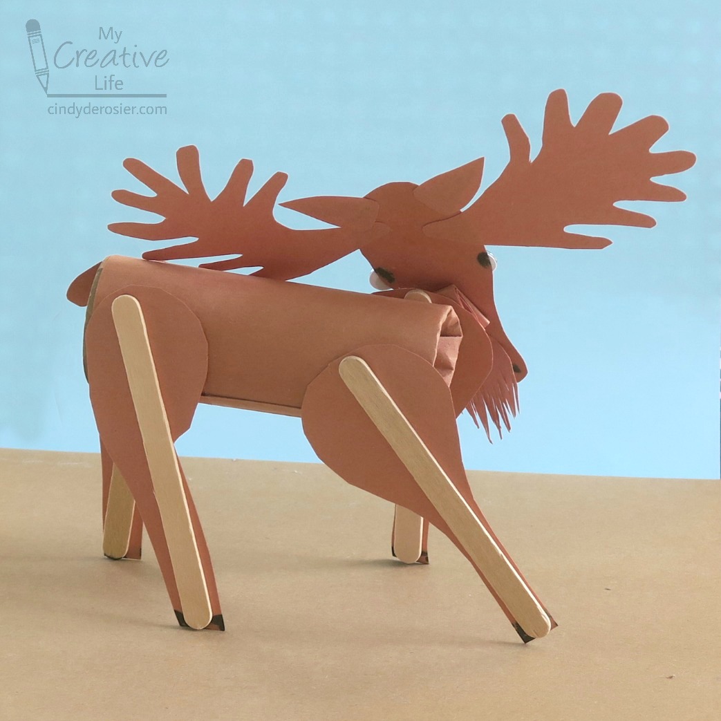 Cindy deRosier: My Creative Life: Standing Cardboard Tube Moose