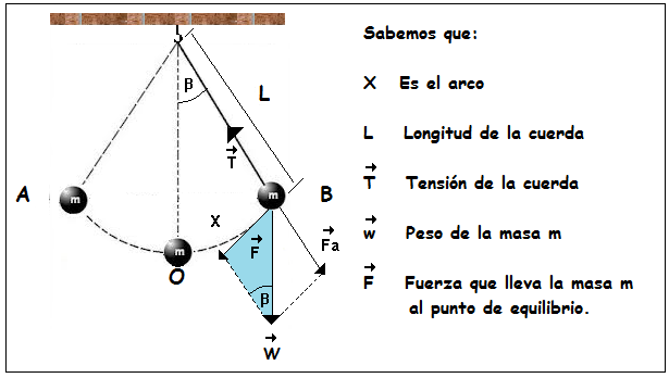Movimiento armónico simple MAS: Péndulo simple