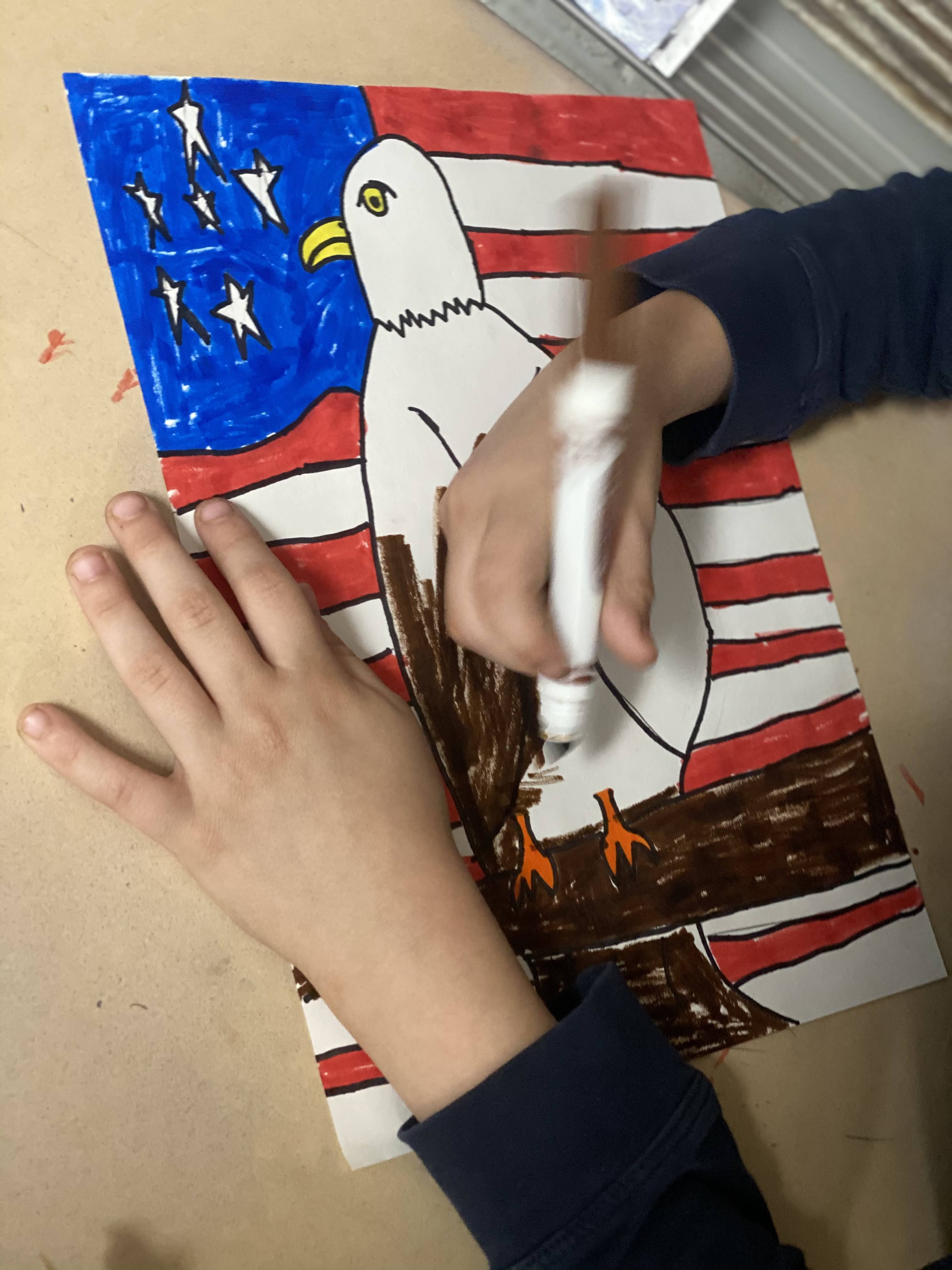 Elements of the Art Room: Patriotic art for Veterans Day!