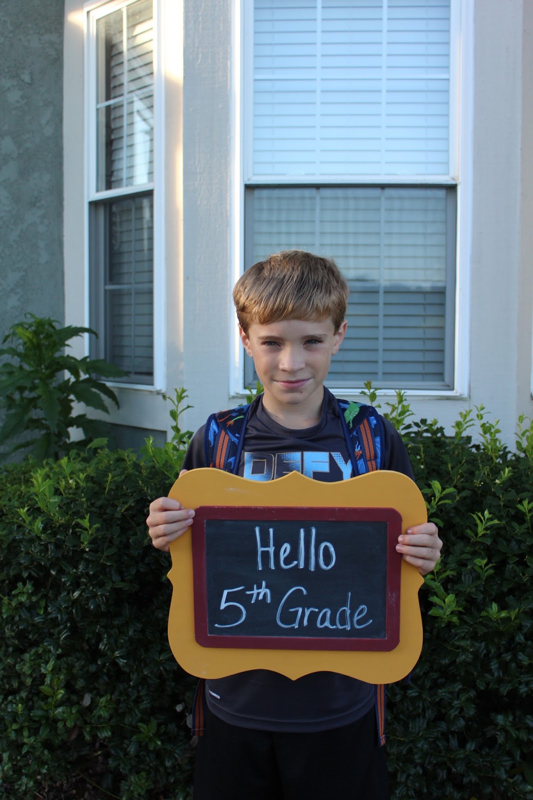 Scrogin Family: First Day of 5th Grade