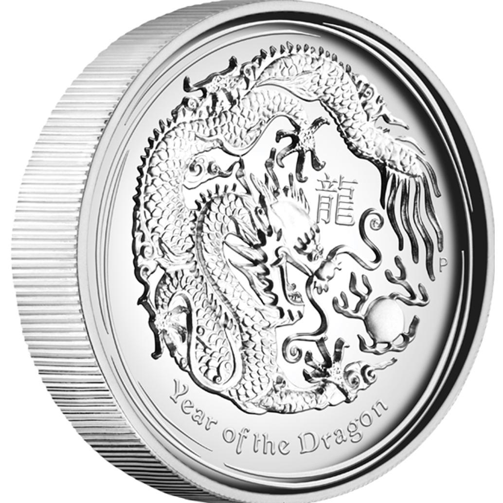 Australia Silver: Lunar Series II 2012 Year of the Dragon – 1oz Silver ...