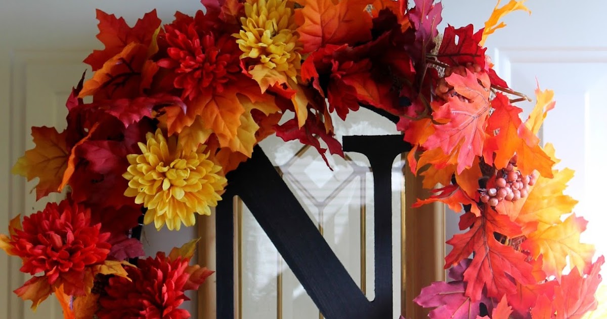 Monogram Fall Wreath | love my simple home