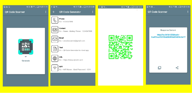 QR code Scanner and Generator App free aia file for Kodular - Earn ...
