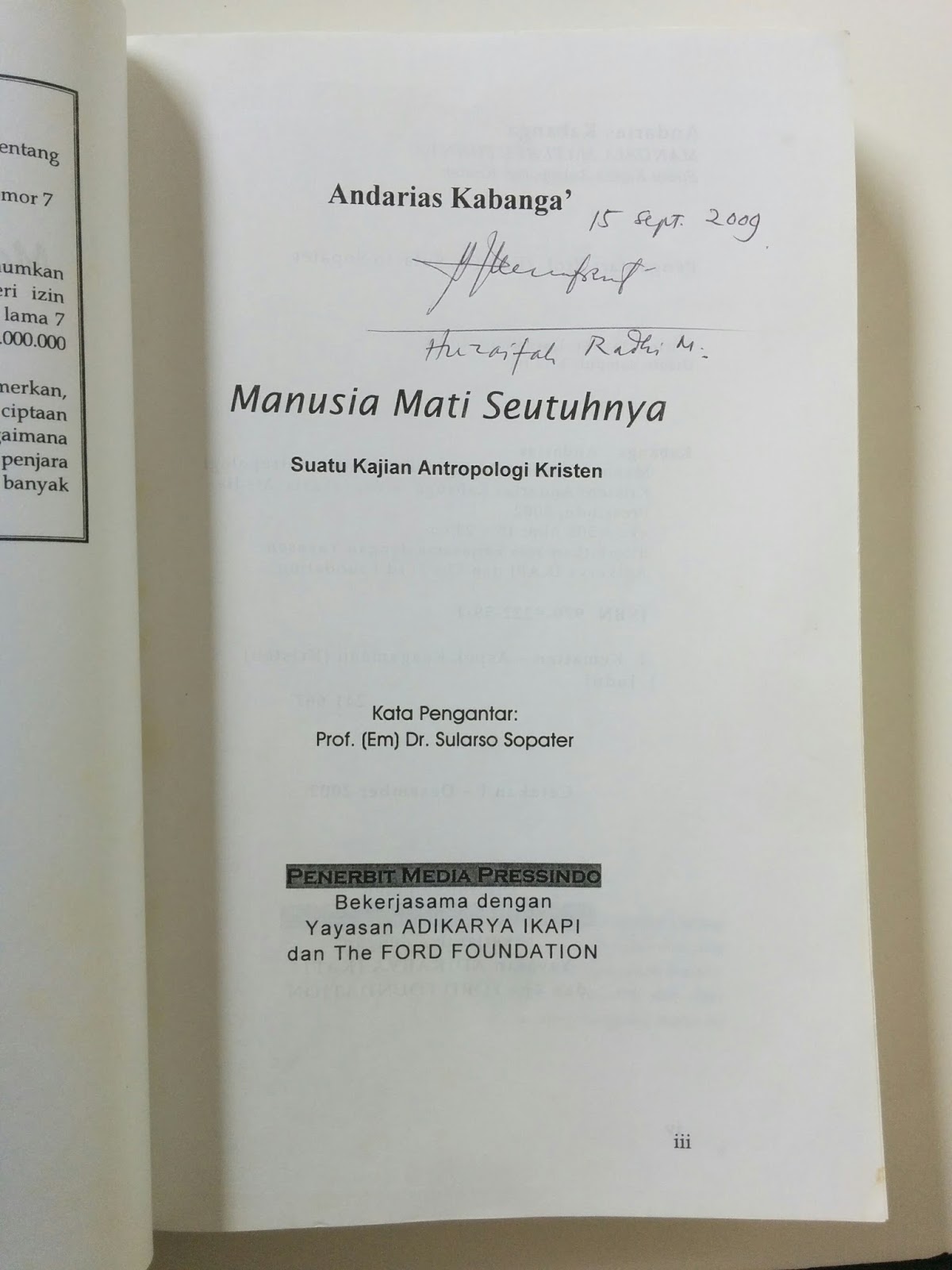 Manusia Mati Seutuhnya (Suatu Kajian Antropologi Kristen) | Aksiku Toko ...