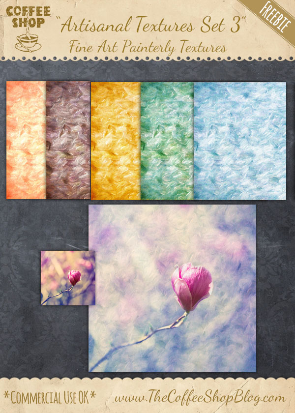 The CoffeeShop Blog: CoffeeShop Artisanal Fine Art Texture Set 3!