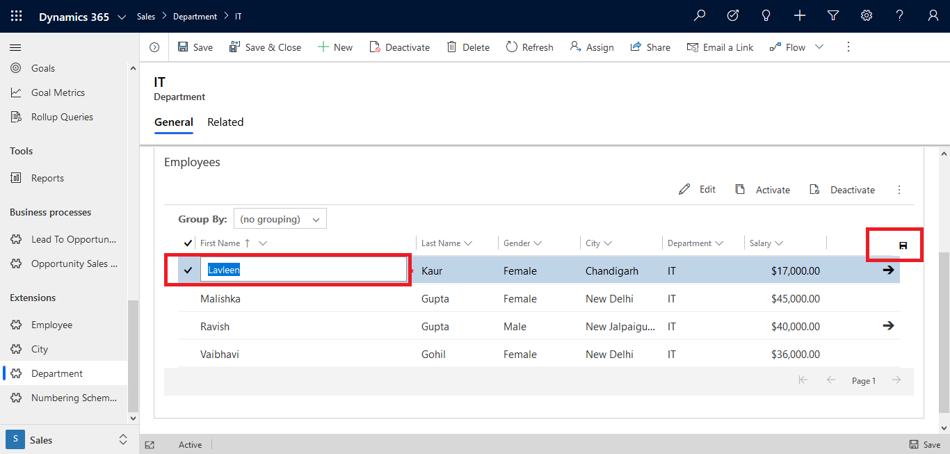 Read Only Sub Grid & Editable Sub grid in Dynamics 365
