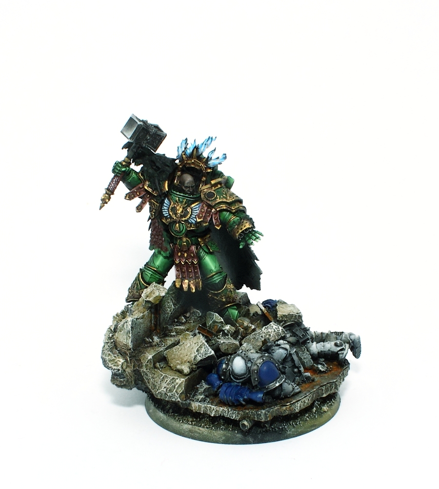 Battle Brush Studios: WIP: Vulkan, Salamanders Primarch