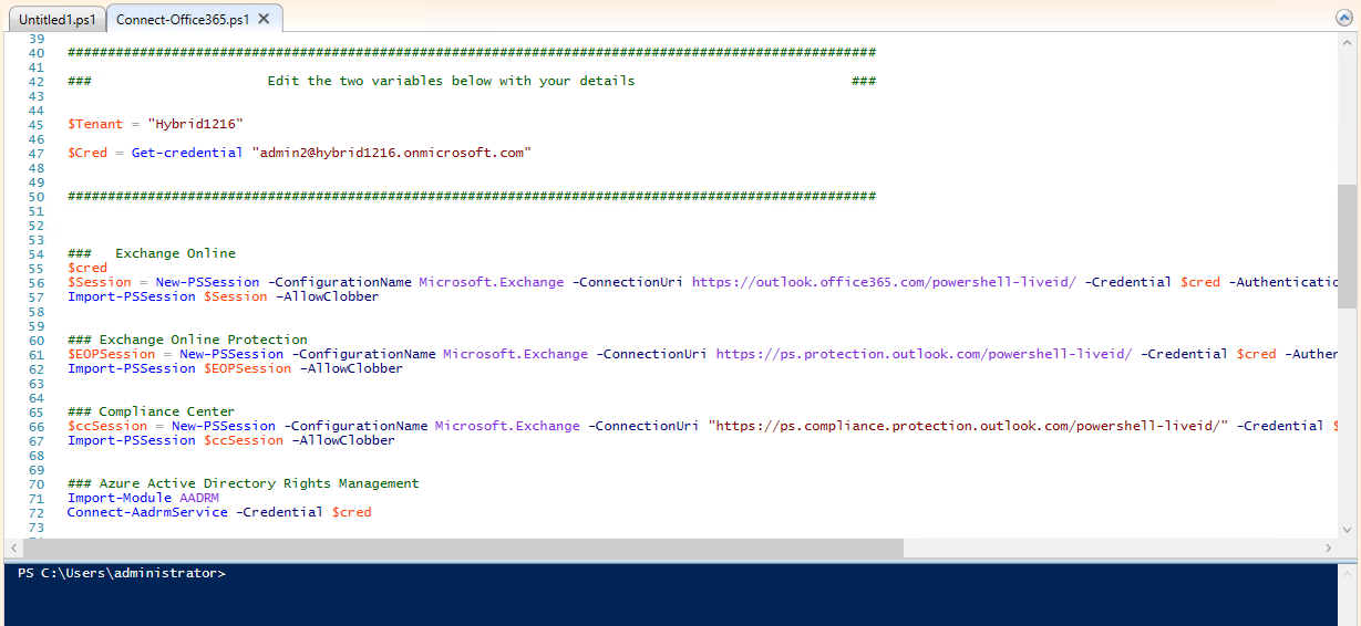 Office 365 Administration Portals And Powershell Connections