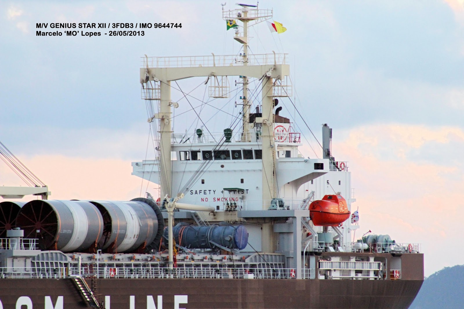 Santos Shiplovers: M/V Genius Star XII / 3FDB3 - Viagem inaugural em Santos