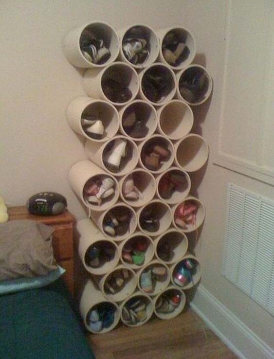 Rak Sepatu dan Sendal Dari Pipa Bekas | Fachri's Blog