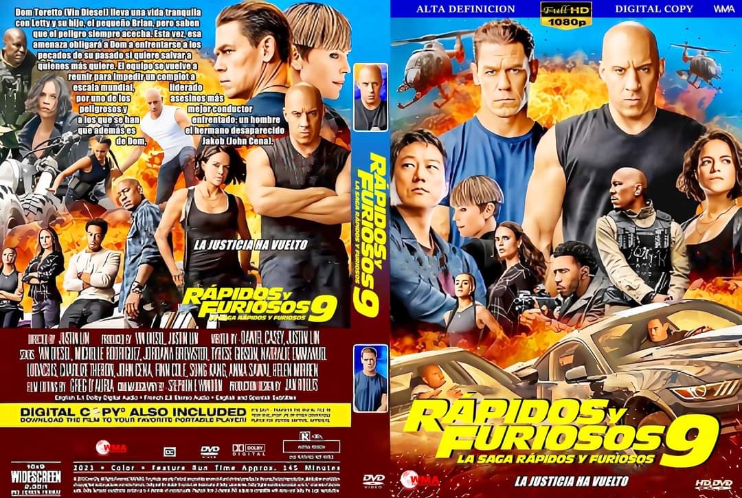 Cover: Rápidos y Furiosos 9 F9 fast & furious 9